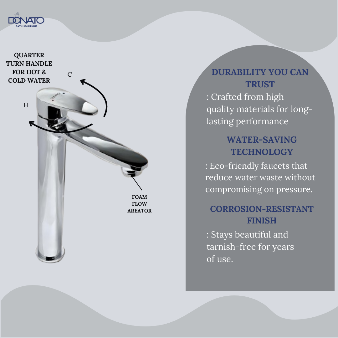 Donato Extended Single Lever Basin Mixer Dessert: Elegant & Functional ...